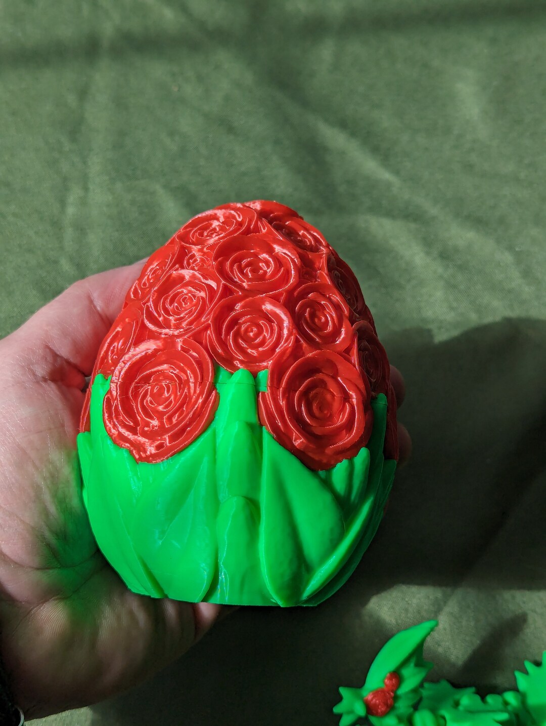 Rose Wyvern dragon and Egg 3d Printed Articulated Dragon and a Matching ...