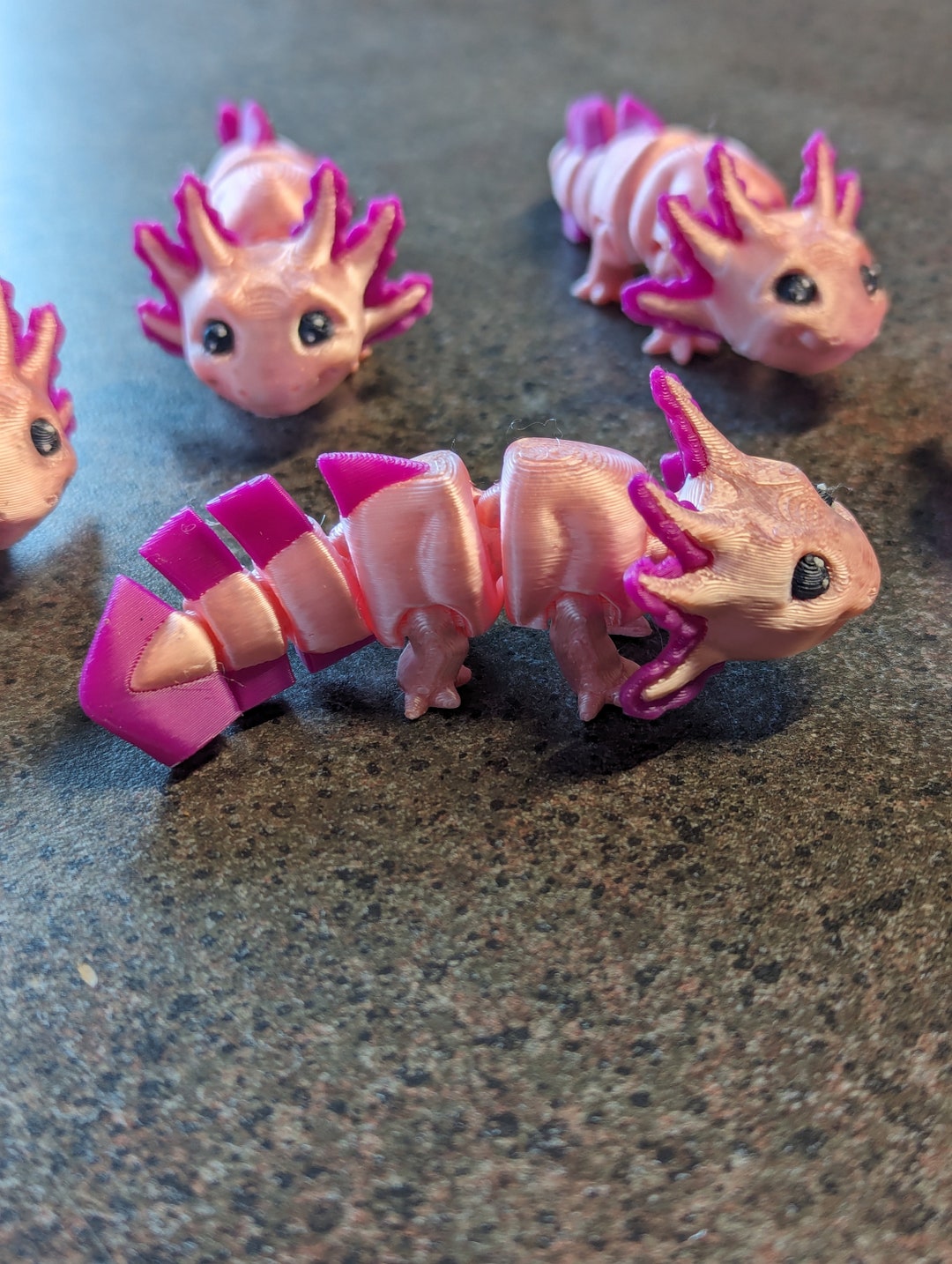 Cute Axolotl - Flexible Figure - 3D Printed and Articulated Toy ...