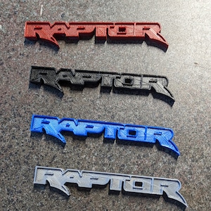 Ford Raptor Emblem 3D Printed - Etsy