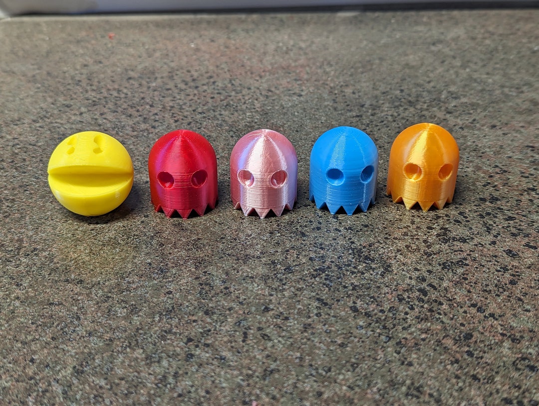 Pac-man Characters 3D Printed - Etsy