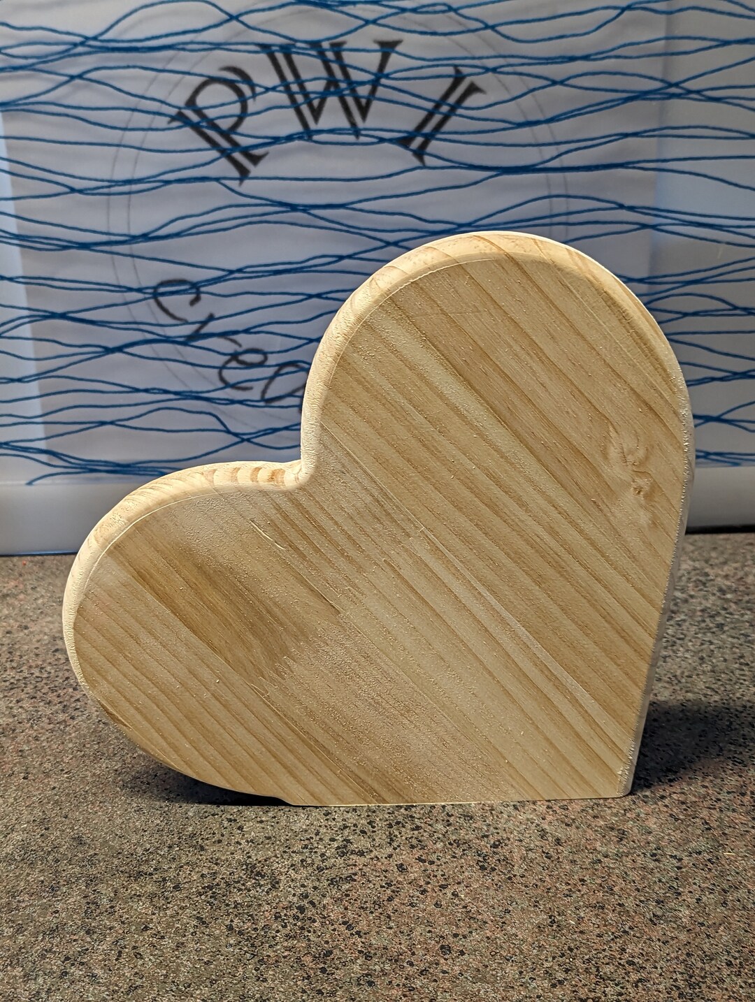 9 Inch Wide Solid Wood Heart for Crafts - Etsy