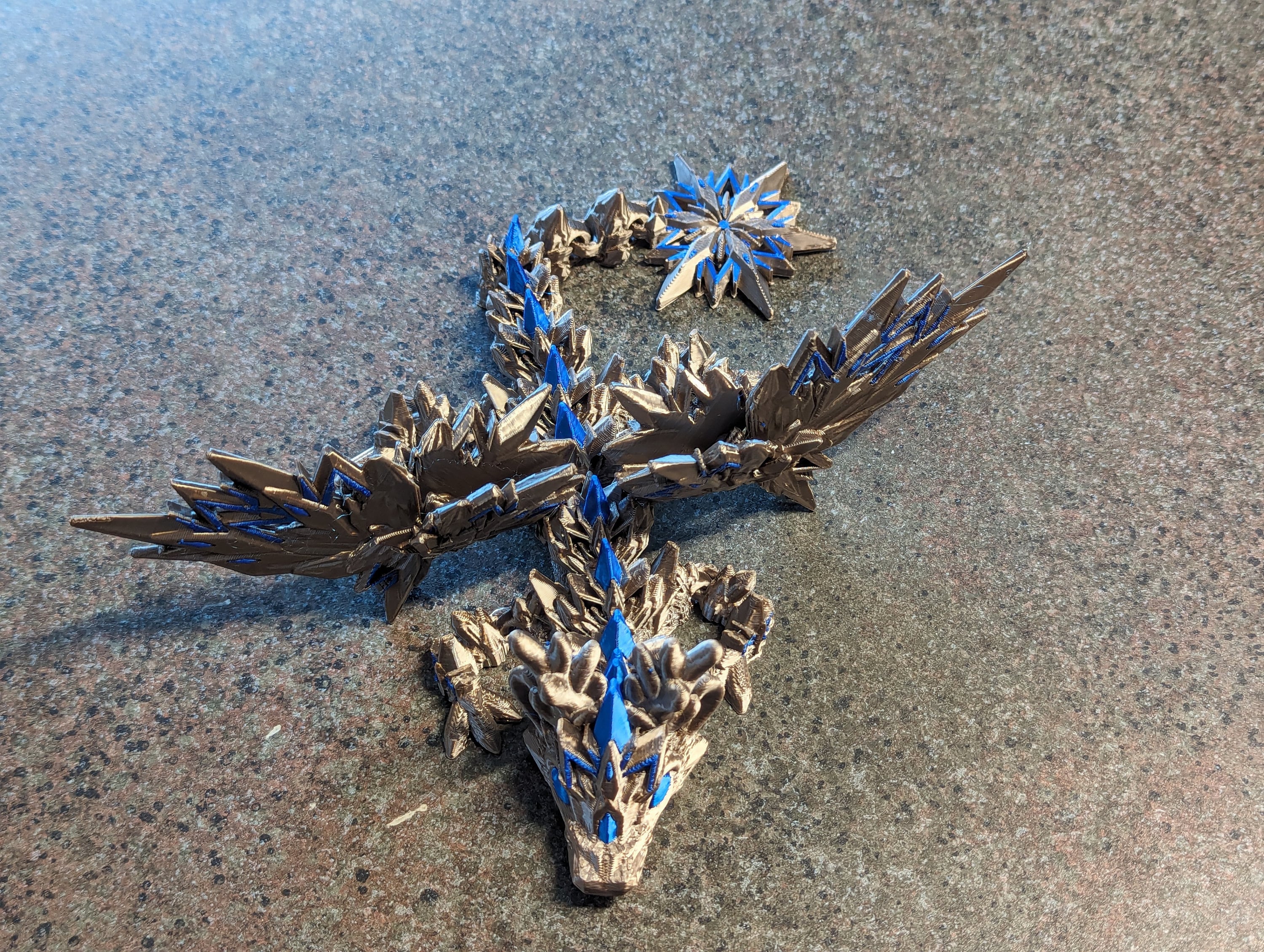 Electric Dragon - Two-color - 3D Printed and Fully Articulated ...