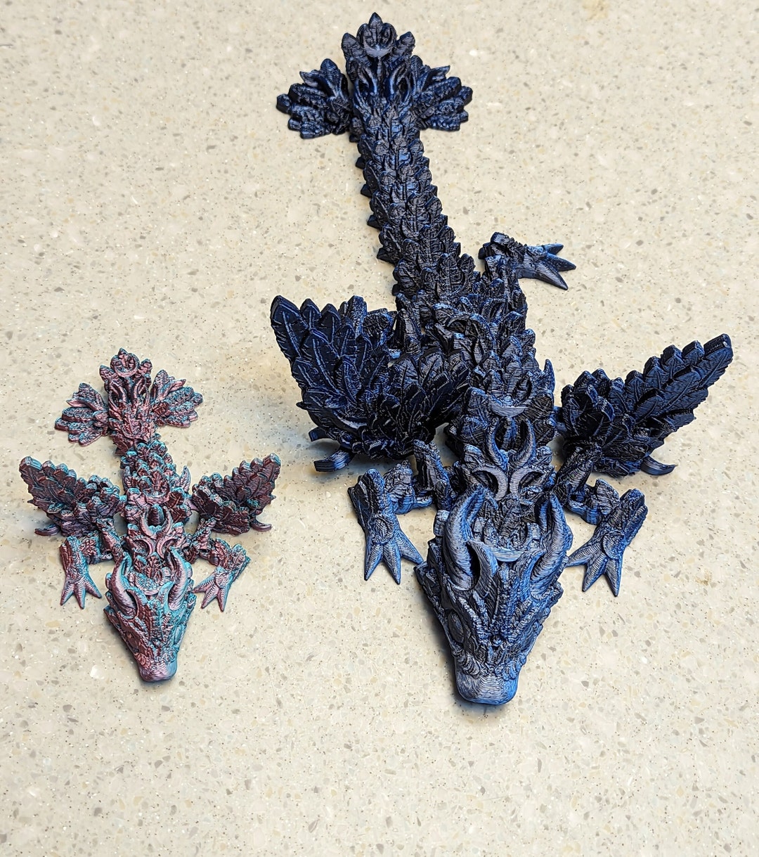 Lunar Baby and Tadling Dragons- 3D Printed and Fully Articulated ...