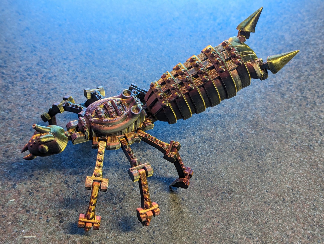 Steampunk Pincer Bug - 3D Printed and Fully Articulated - Etsy