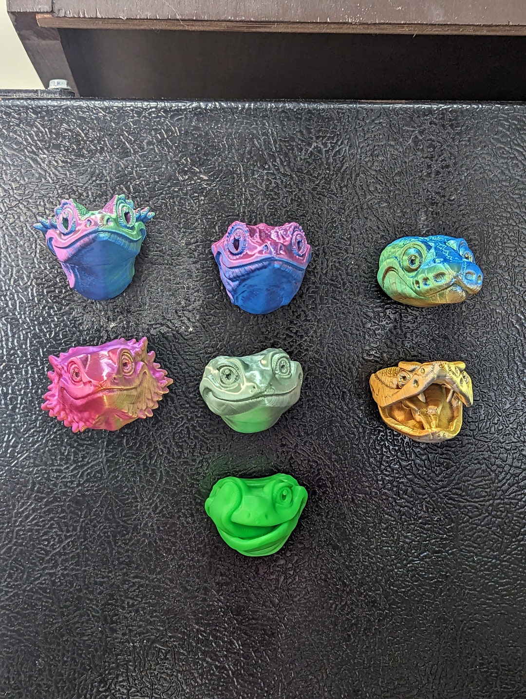 Reptile Head Magnets for Fridges, Office Cabinets, and Toolboxes - 3D ...