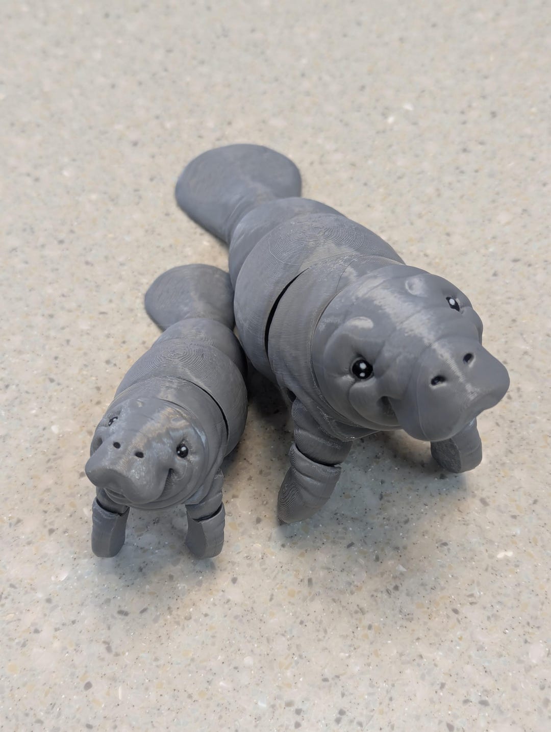 Manatee - Cute, Flexible Figure - Articulated Toy, Sensory Toy, Fidget ...