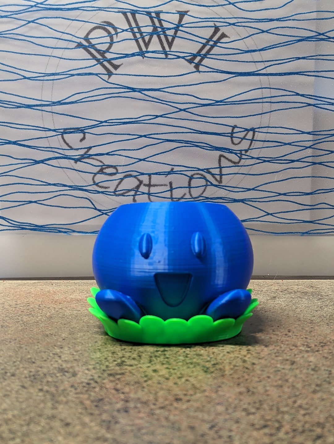 Happy Plant Pot With Tray 3D Printed - Etsy