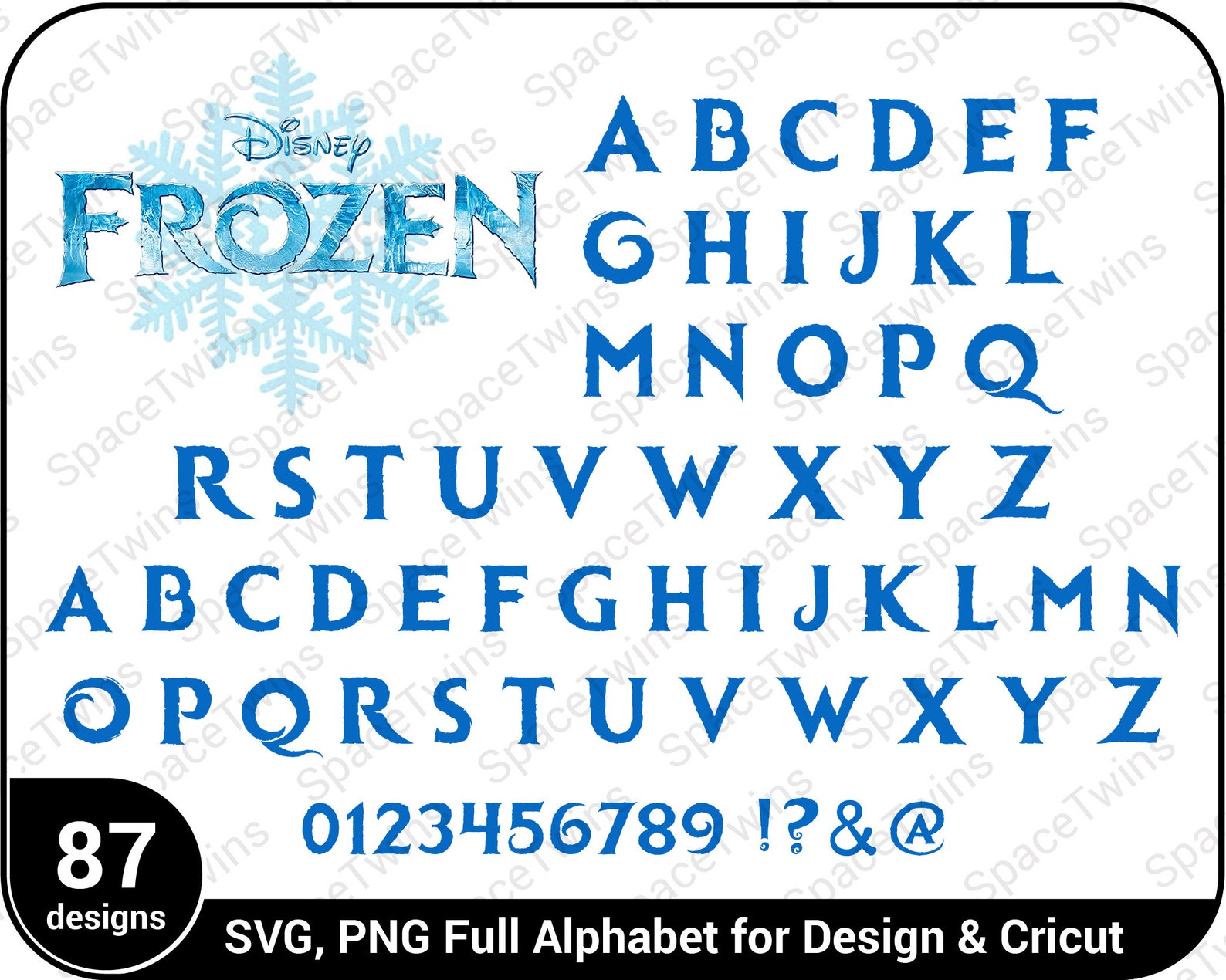 Frozen Font Svg Frozen Font Frozen Letters Frozen Alphabet | Etsy