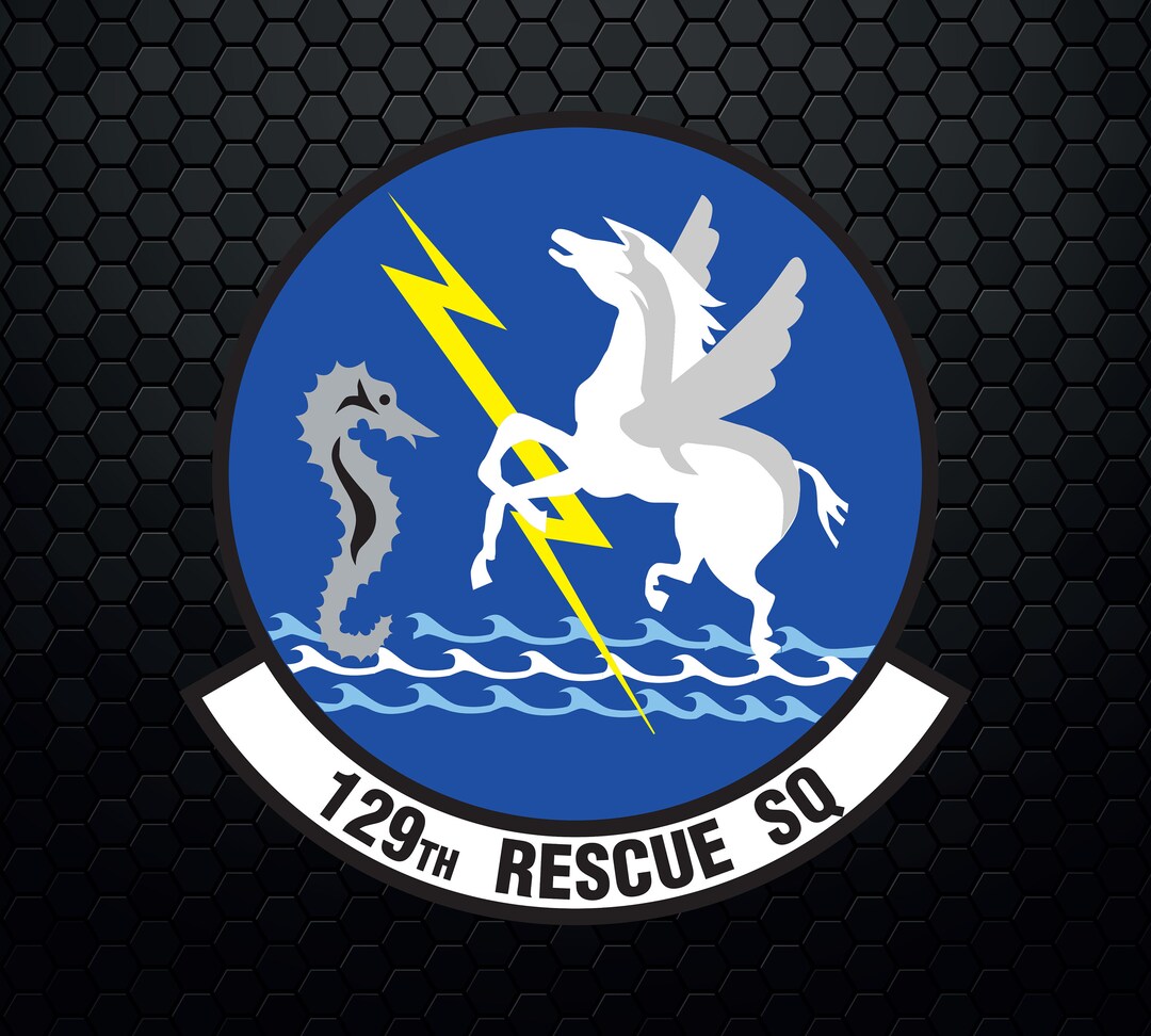 USAF 129th Rescue Squadron - Patch Logo Decal Emblem Crest Insignia ...