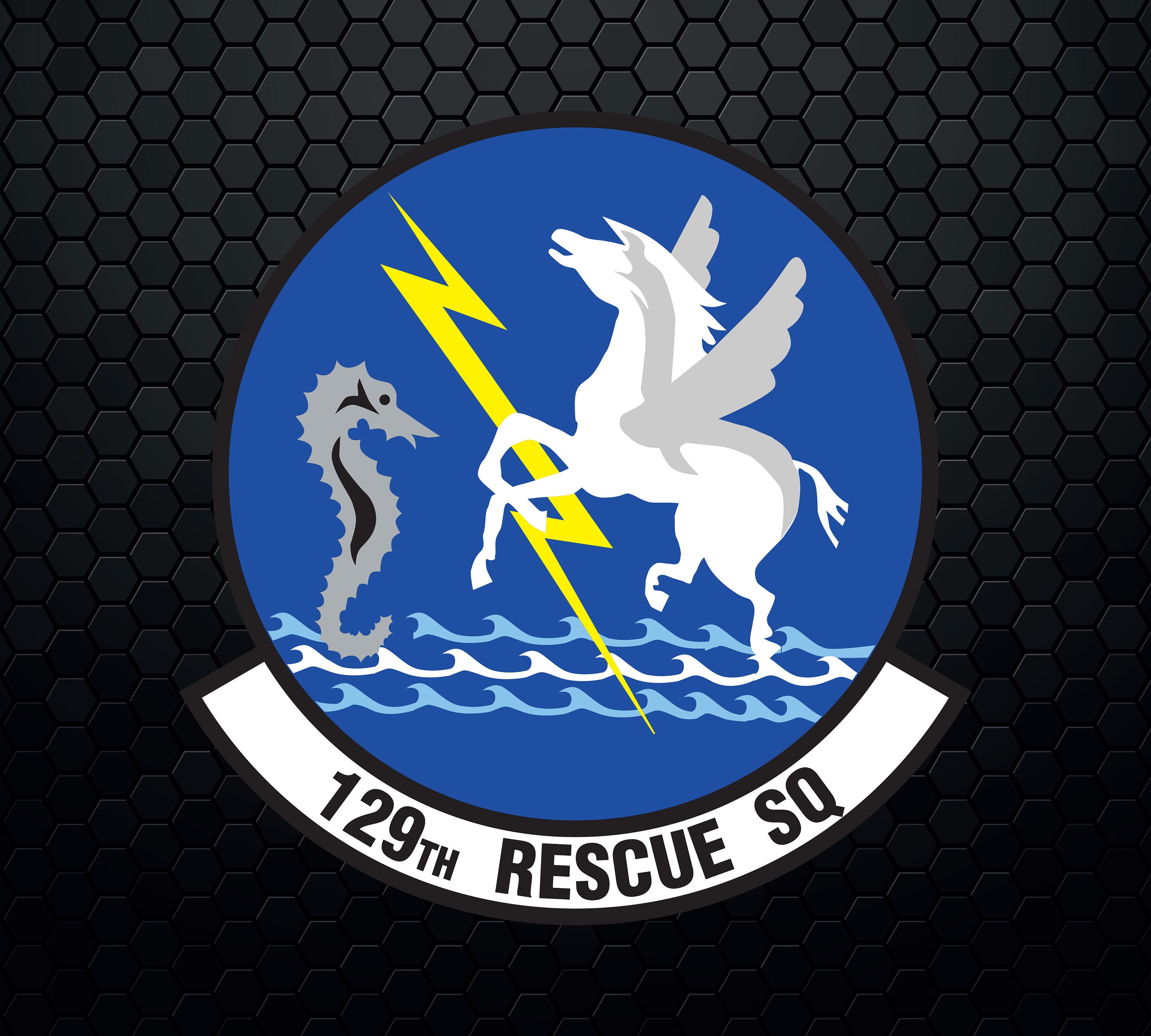 USAF 129th Rescue Squadron Patch Logo Decal Emblem Crest - Etsy