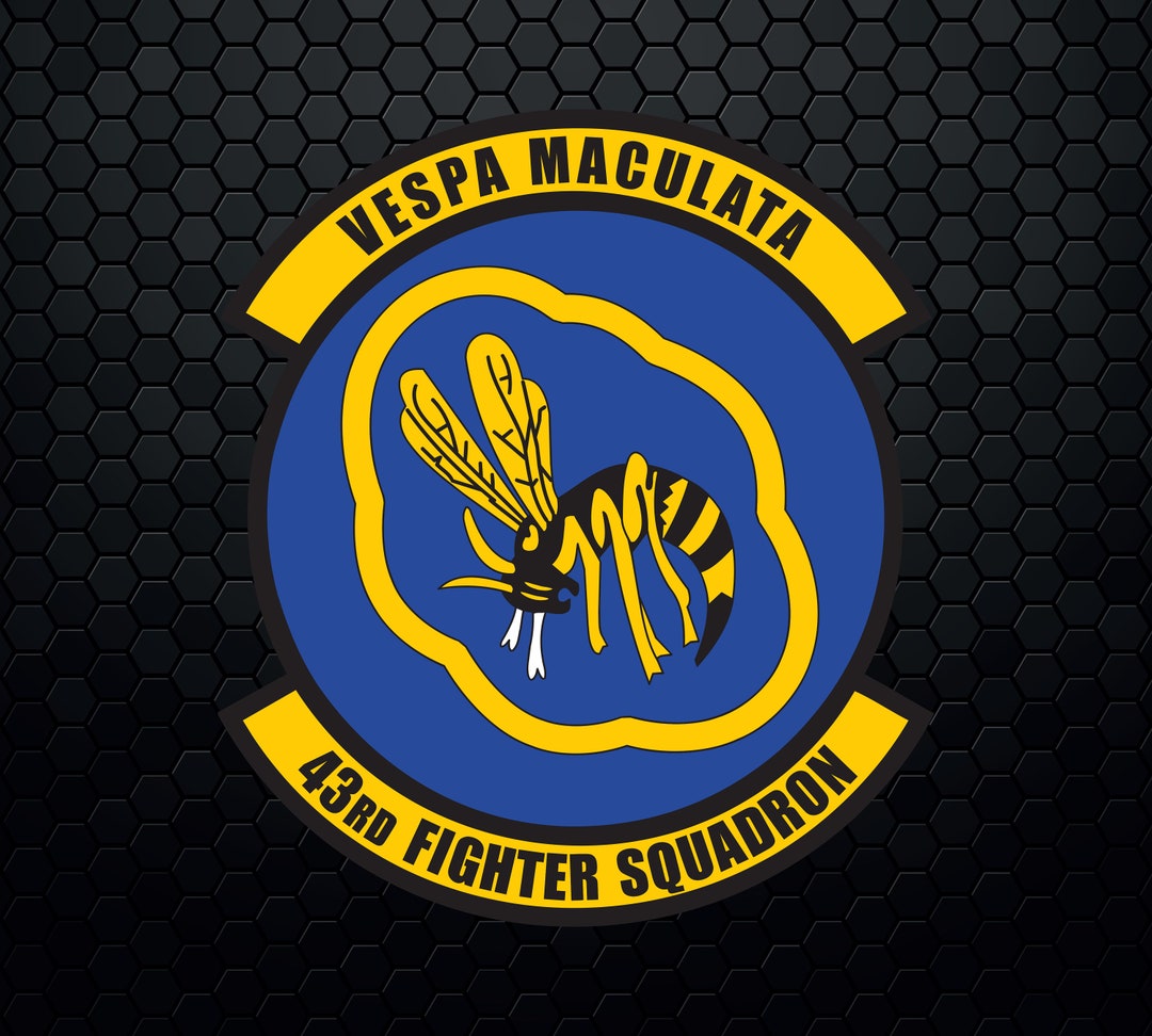 USAF 43rd Fighter Squadron - Air Force 43rd FS - Logo Decal Emblem ...