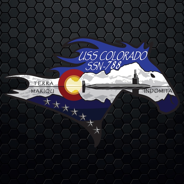 Uss Colorado (ssn 788) Attack Submarine Patch Logo Decal Emblem - Etsy