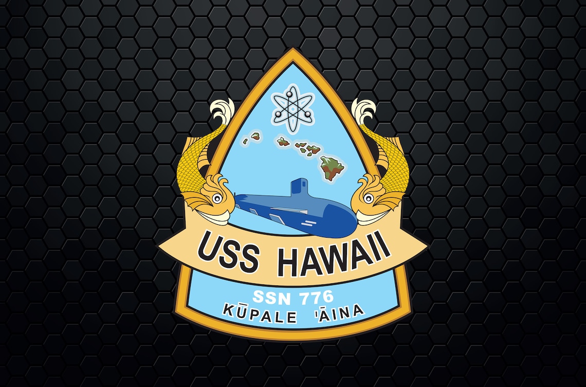 USS Hawaii (SSN-776) Attack Submarine - Patch Logo Decal Emblem Crest ...