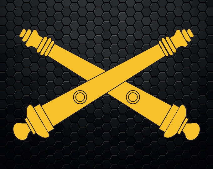 US Army Field Artillery Branch Cannons - Patch Logo Decal Emblem Crest ...