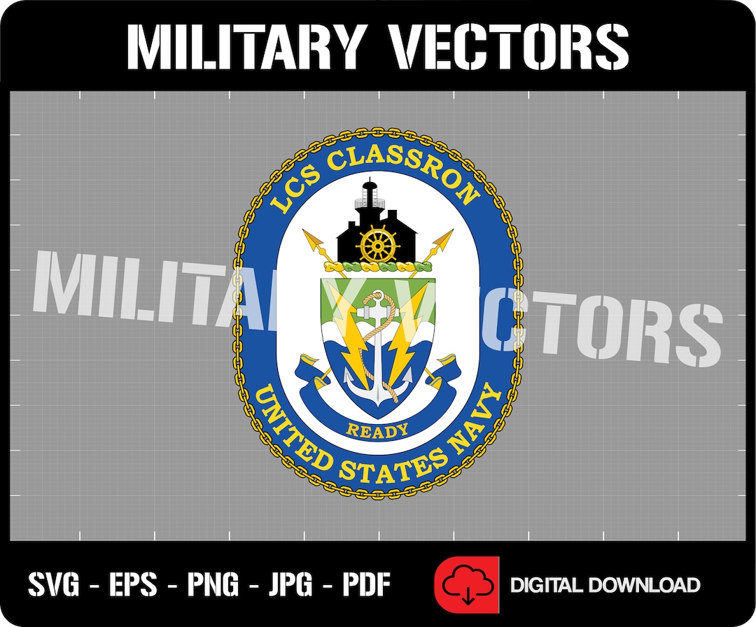 LCS Classron - U.S. Navy Littoral Combat Ship Patch Logo Decal Emblem ...