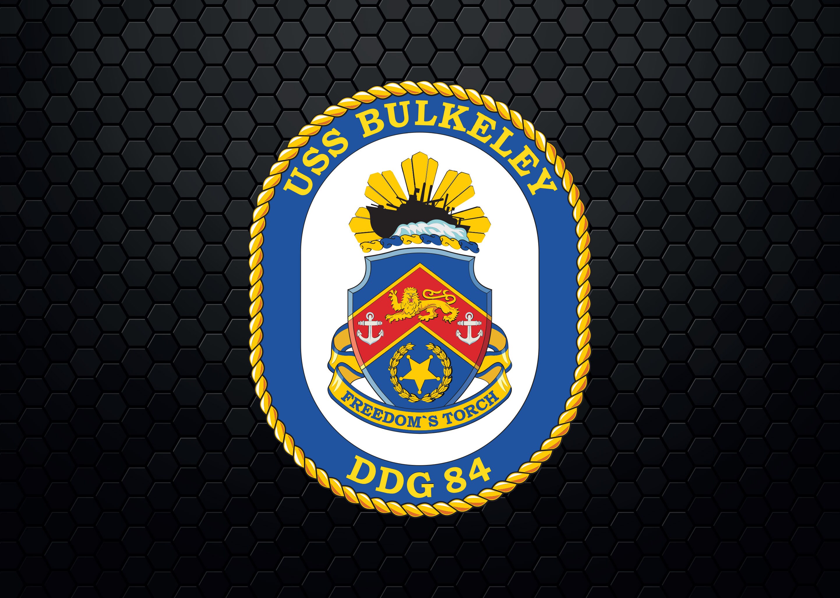 USS Bulkeley DDG-84 US Navy Destoyer Patch Pin Logo Decal - Etsy Hong Kong
