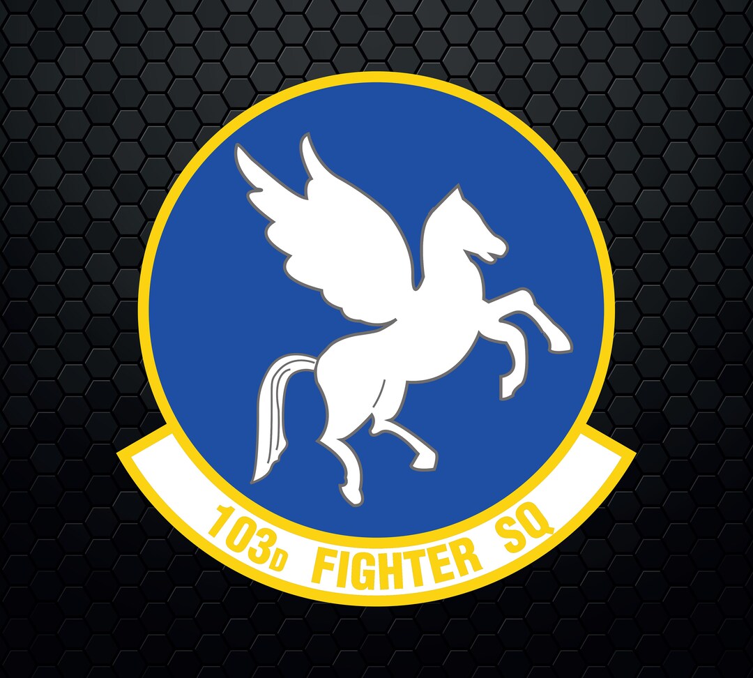 USAF 103rd Fighter Squadron - Air Force 103rd FS - Logo Decal Emblem ...