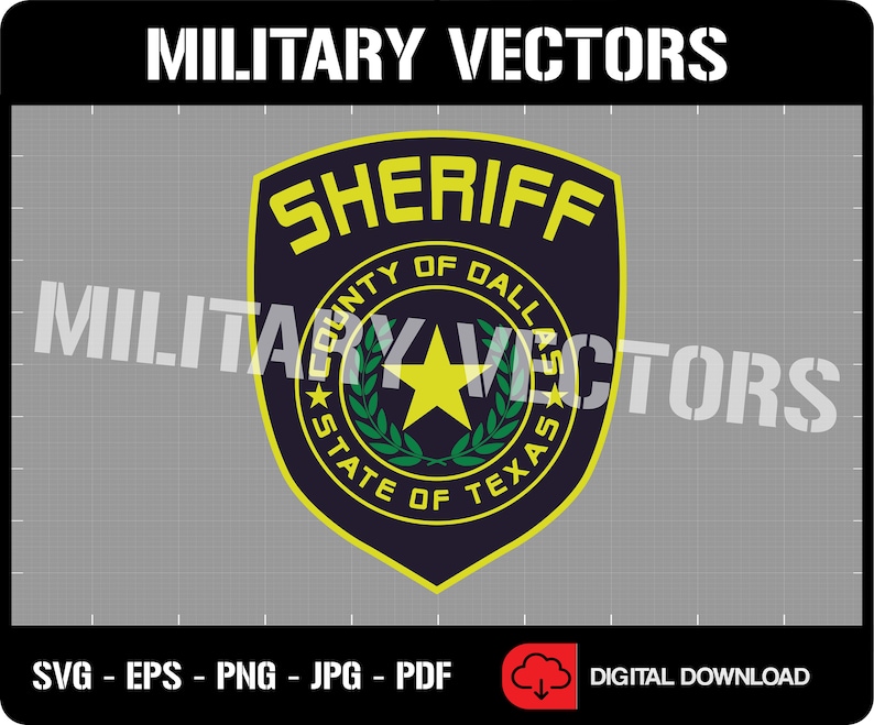 Dallas County Sheriff's Office - Law Enforcement - Patch Logo Decal ...