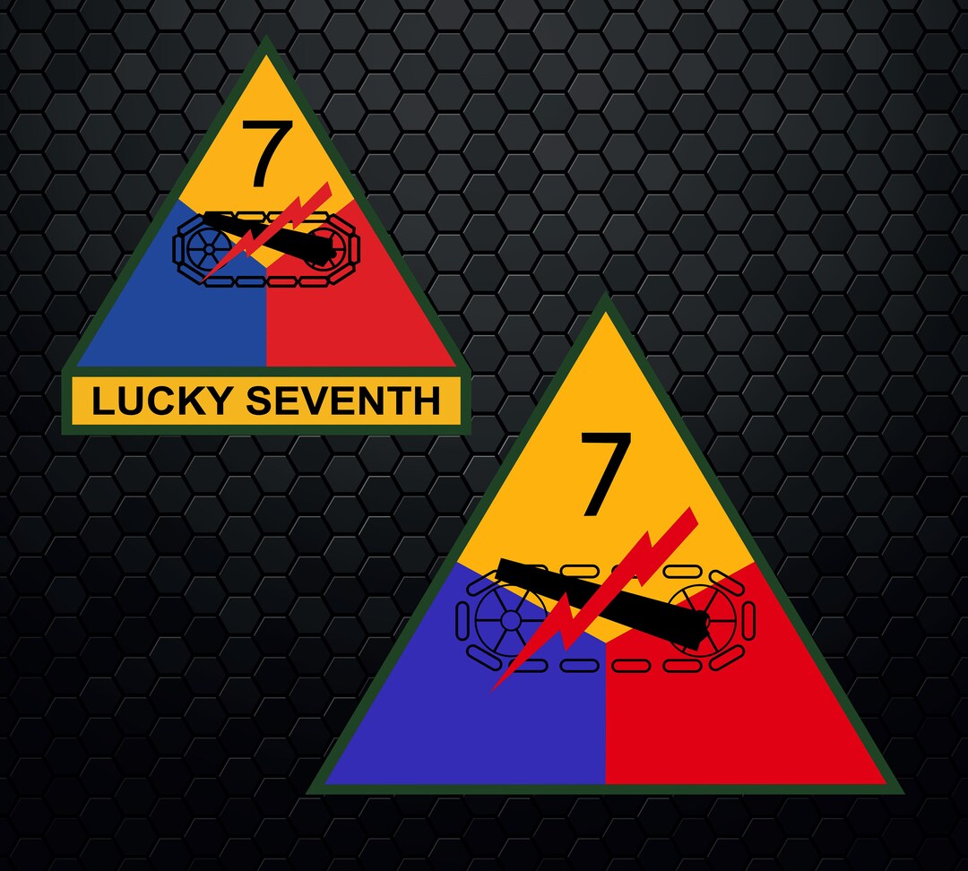 U.S. Army 7th Armored Division (7th AD) - DUI SSI - Patch Logo Decal ...