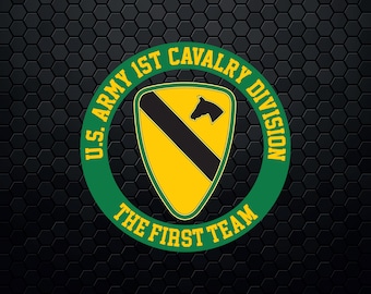 US Army Cavalry Branch Patch Logo Decal Emblem Crest | Etsy