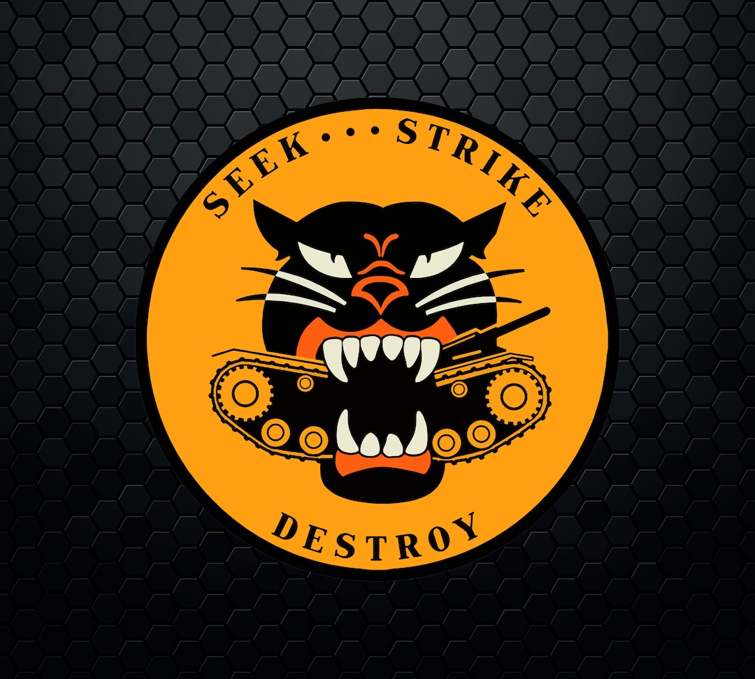 Tank Destroyer Battalion - US Army Tank Destroyer WW2 - Logo Decal ...