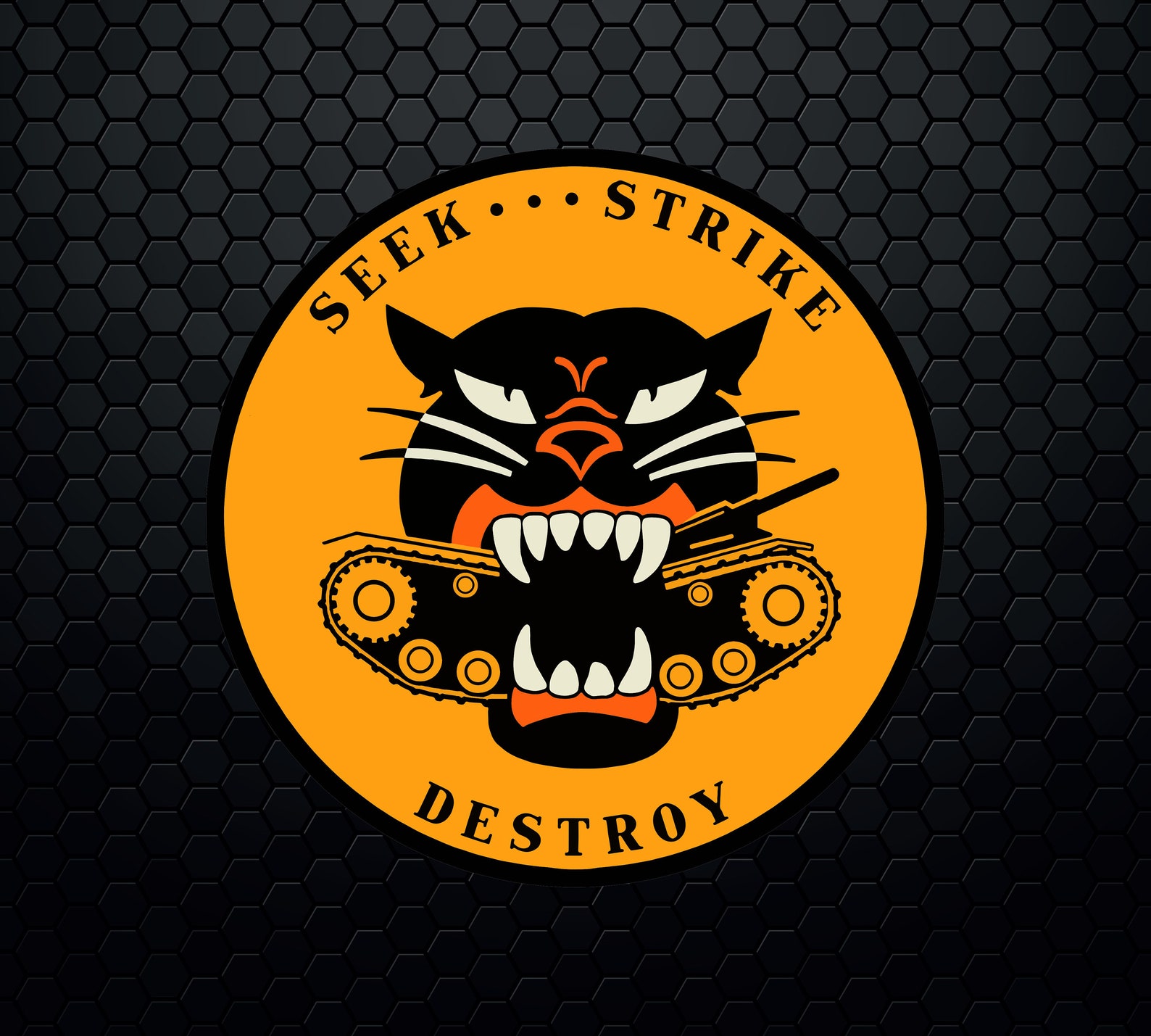 Tank Destroyer Battalion - US Army Tank Destroyer WW2 - Logo Decal ...