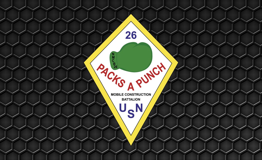 Naval Mobile Construction Battalion 26 (NMCB-26) - Patch Pin Logo Decal ...