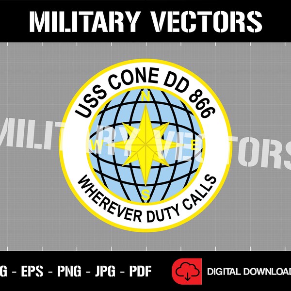 Uss Cone Dd 866 - Etsy