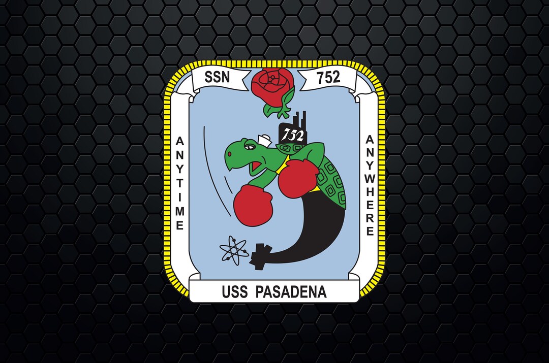 USS Pasadena (SSN-752) Attack Submarine - Patch Logo Decal Emblem Crest ...