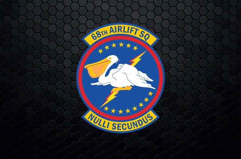 68th Airlift Squadron USAF Patch Logo Decal Emblem Crest - Etsy