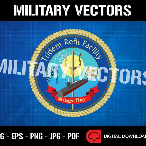 Navy Trident Vector - Etsy