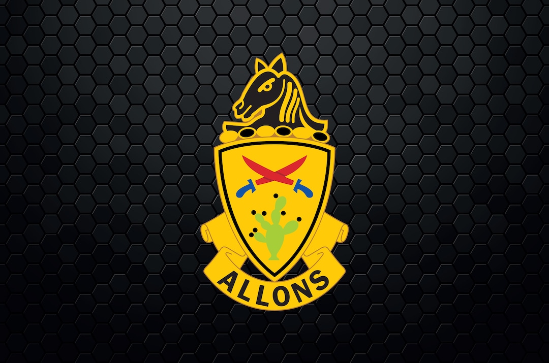 US Army 11th Armored Cavalry Regiment 11th ACR "allons" - Logo Decal ...