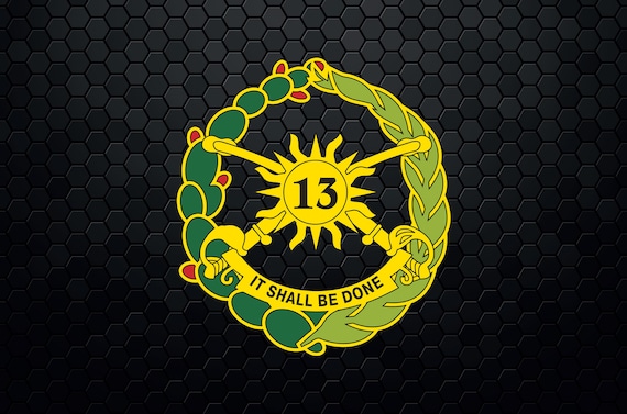 US Army 13th Cavalry Regiment Patch Logo Decal Emblem Crest | Etsy
