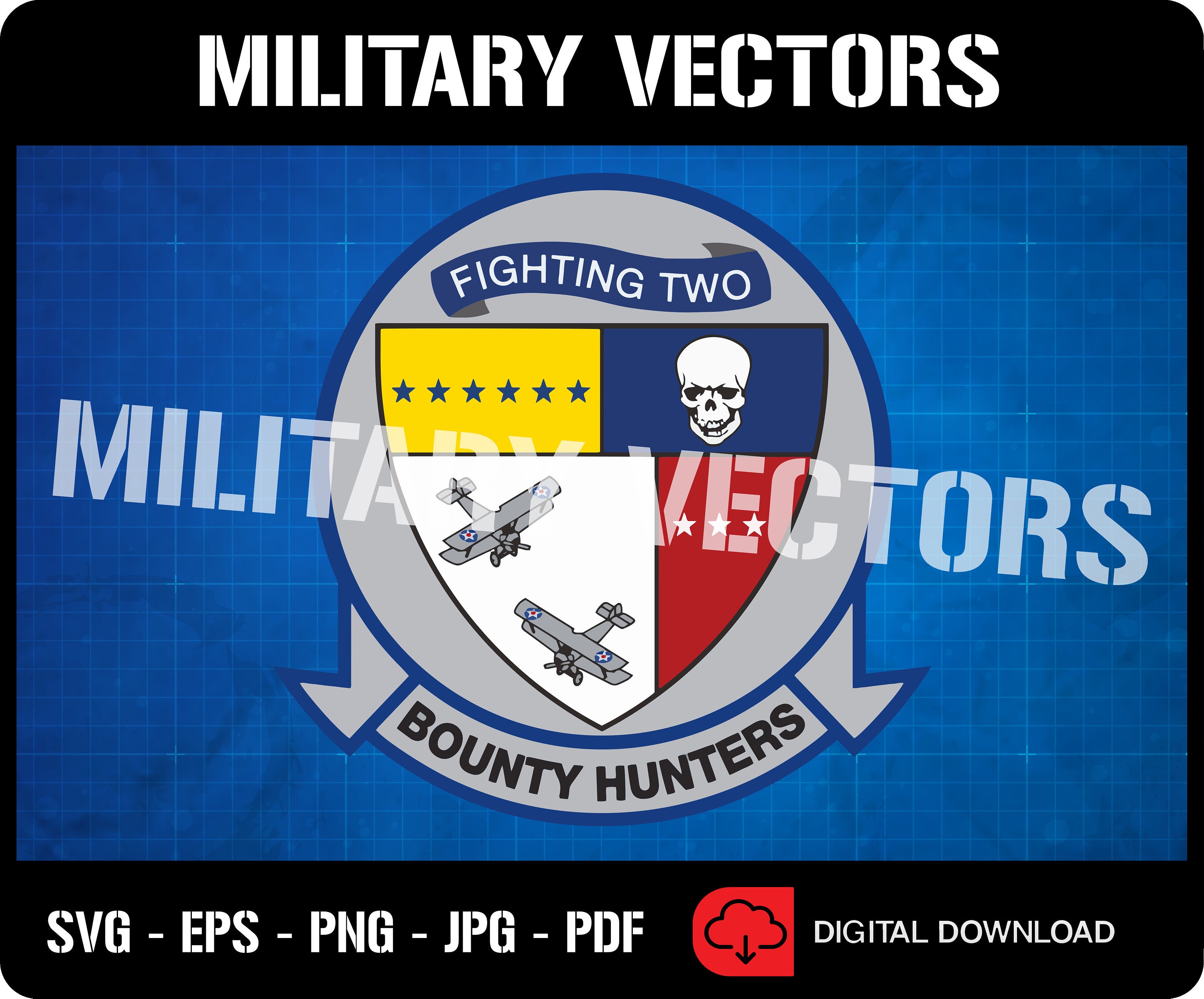 U.S. Navy Strike Fighter Squadron 2 (VFA-2) - USN Patch Logo Decal ...