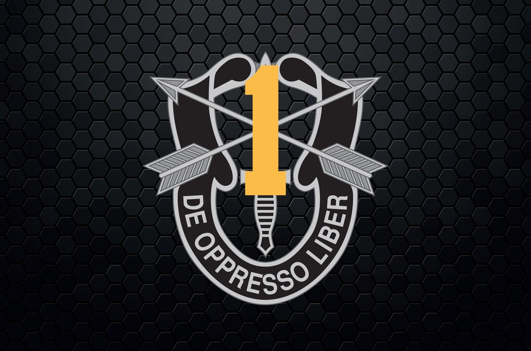 US Army 1st Special Forces Group (1st SFG) - De Oppresso Liber Patch ...