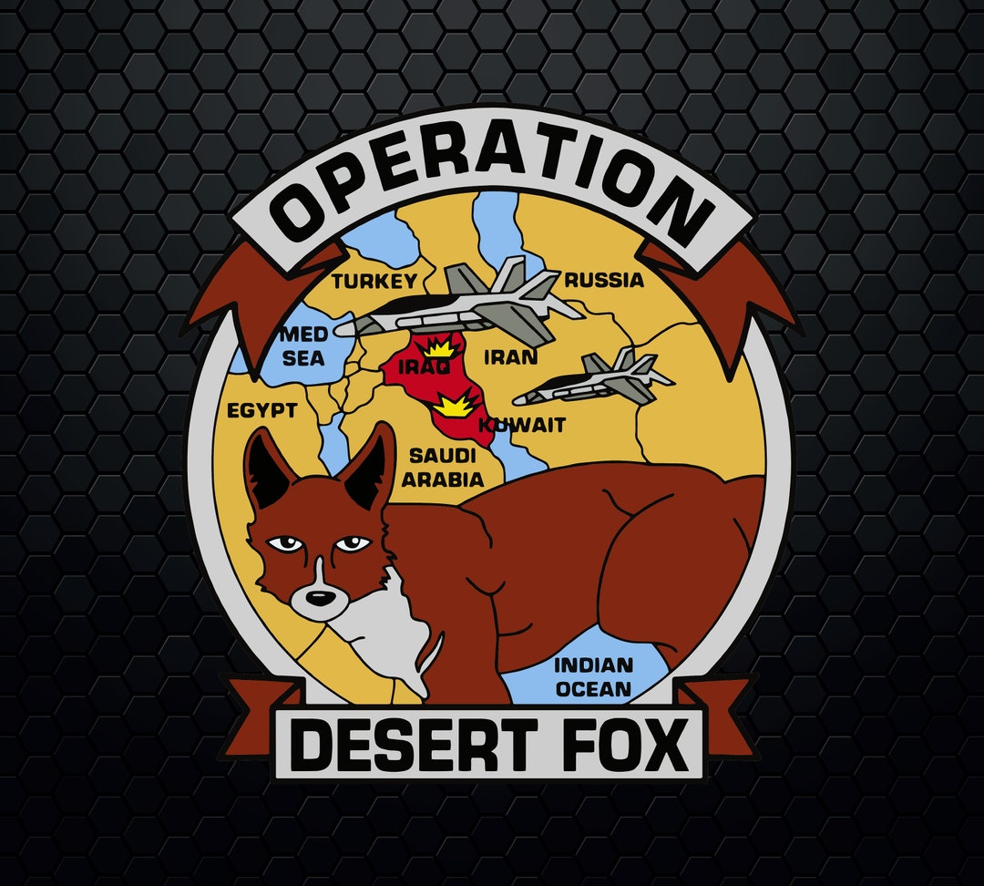 Operation Desert Fox - Logo Emblem Crest Insignia - Digital Svg Vector ...