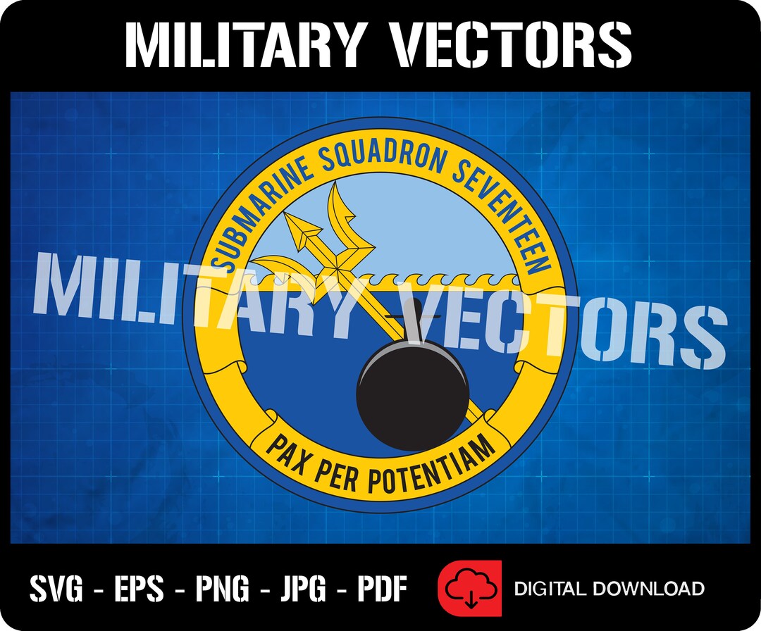 Submarine Squadron 17 (SUBRON 17) - U.S. Navy USN Submariner - Patch ...