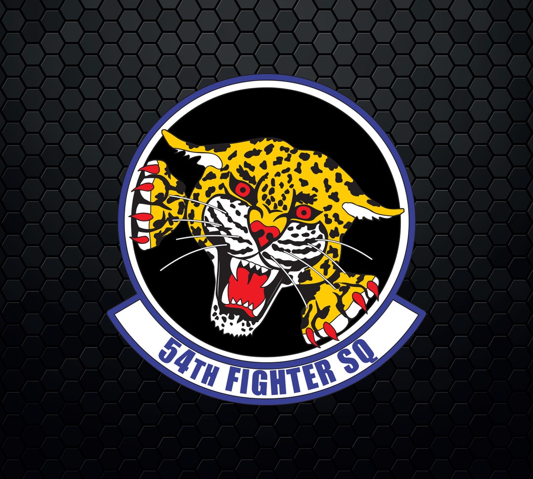 USAF 54th Fighter Squadron - Air Force 54th FS - Logo Decal Emblem ...