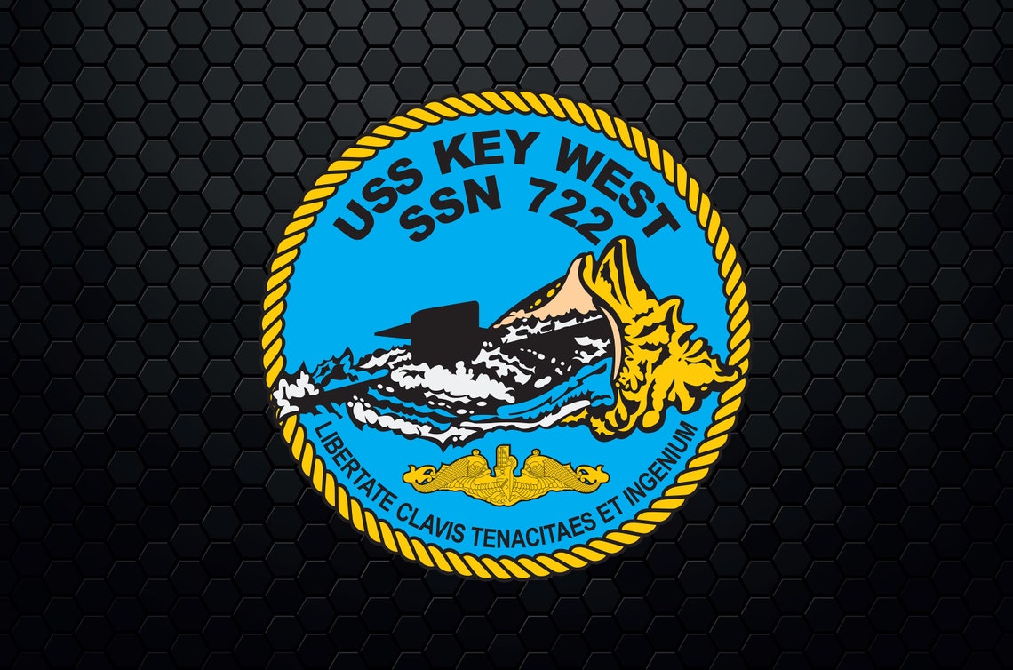 USS Key West SSN-722 Attack Submarine Patch Logo Decal - Etsy Australia