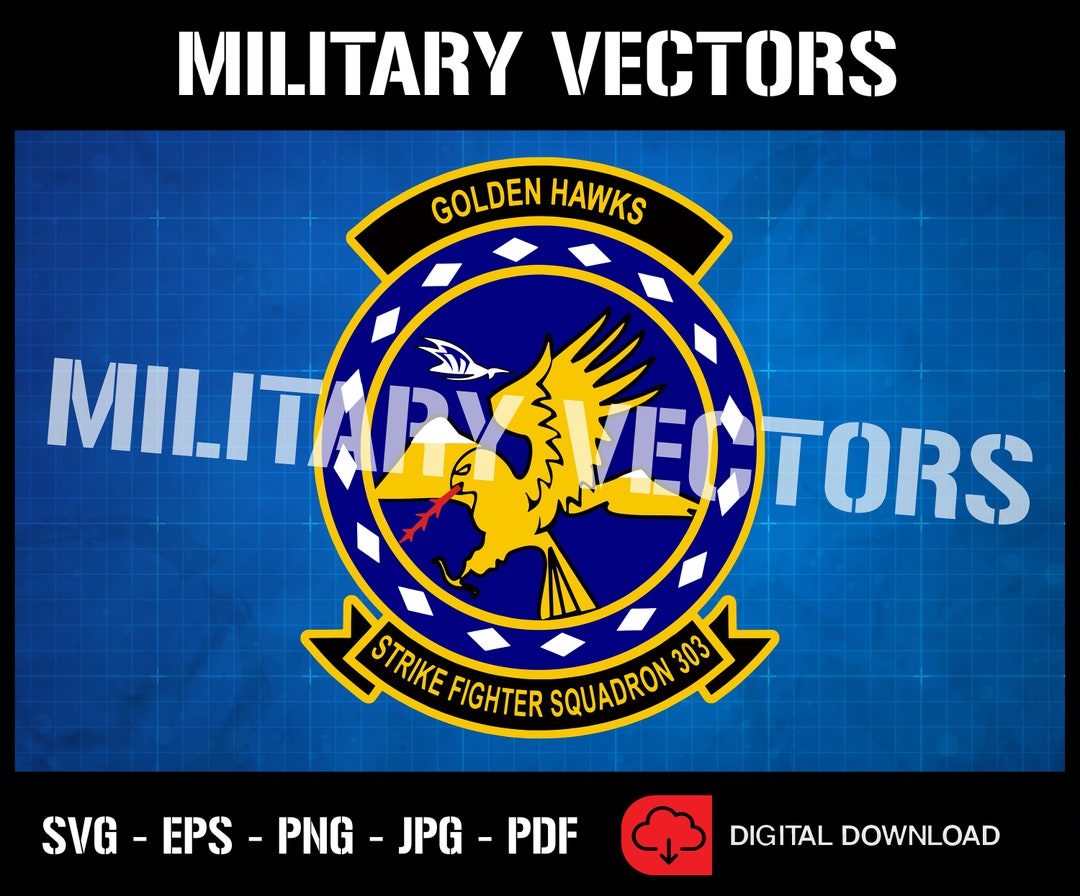 U.S. Navy Strike Fighter Squadron 303 (VFA-303) - USN Patch Logo Decal ...