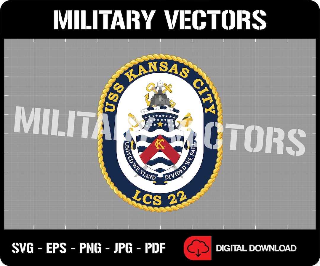USS Kansas City LCS-22 - U.S. Navy Littoral Combat Ship Patch Logo ...