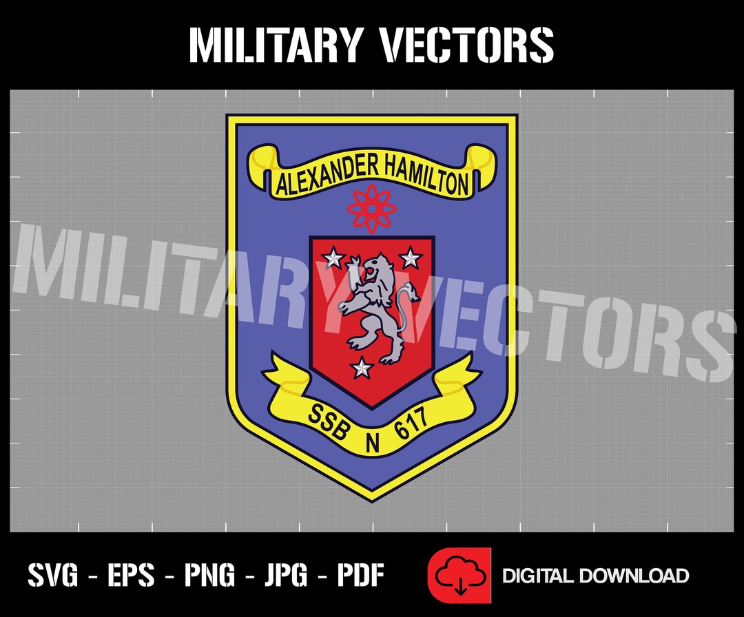 USS Alexander Hamilton (SSBN-617) - Ballistic Missile Submarine - Patch ...