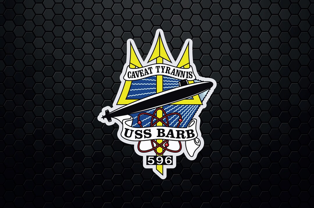 USS Barb (SSN-596) Attack Submarine - Patch Logo Decal Emblem Crest ...