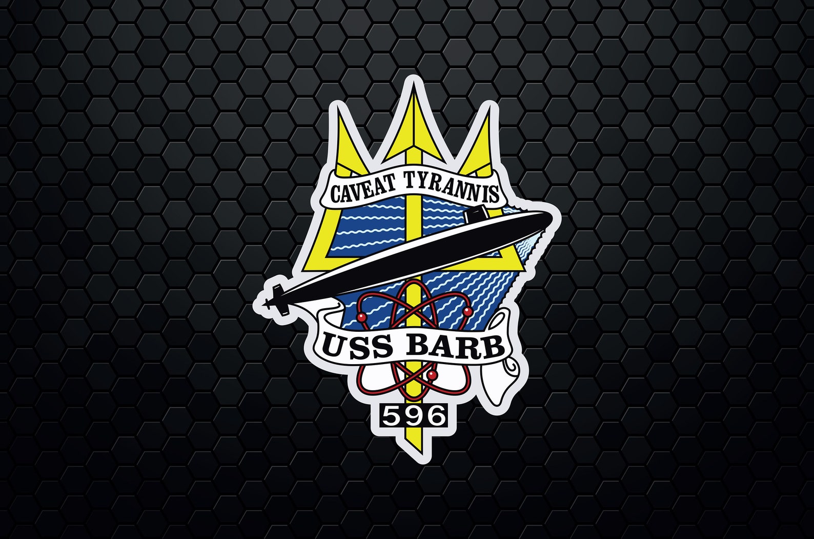 USS Barb SSN-596 Angriff U-Boot Patch Logo Aufkleber - Etsy.de
