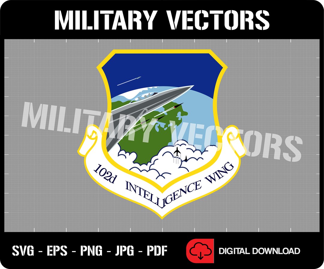 U.S. Air Force 102nd Intelligence Wing - USAF - Patch Logo Decal Emblem ...