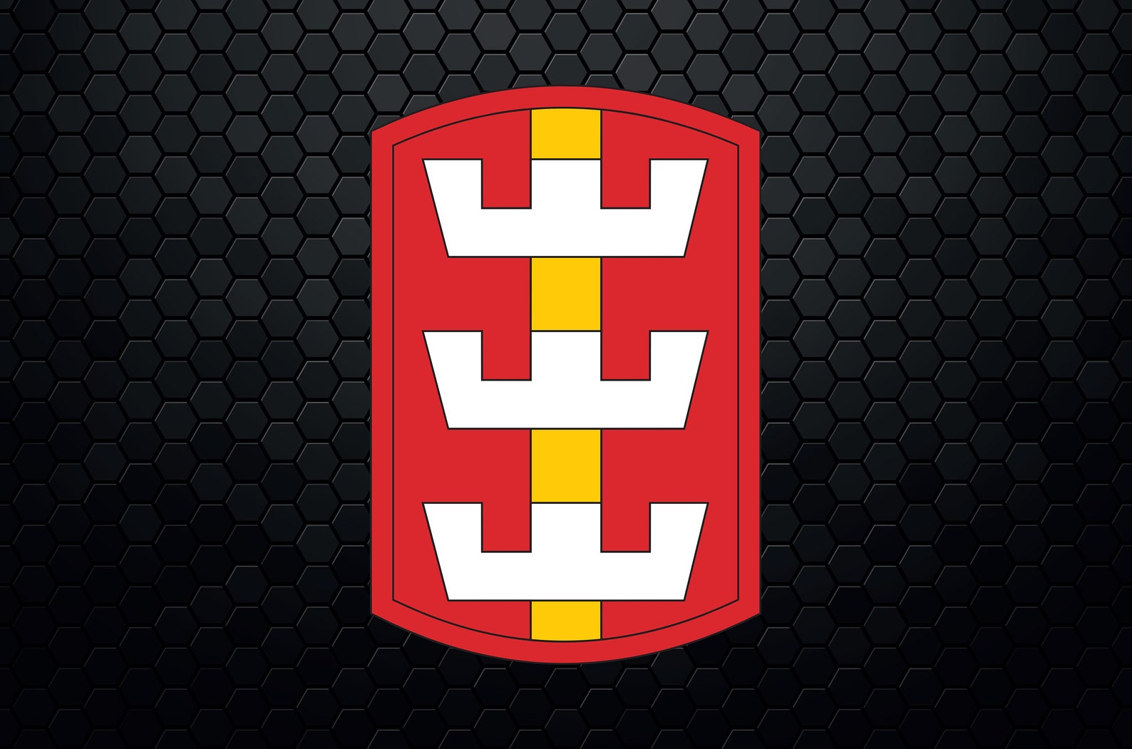 US Army 130th Engineer Brigade SSI Patch Logo Decal Emblem Crest ...