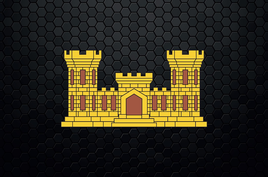 US Army Corps of Engineers Branch Castle - Patch Logo Decal Emblem ...