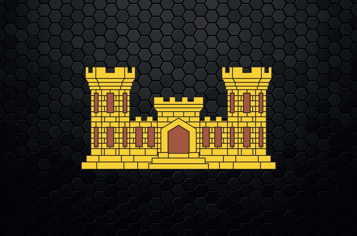 US Army Corps of Engineers Branch Castle - Patch Logo Decal Emblem ...