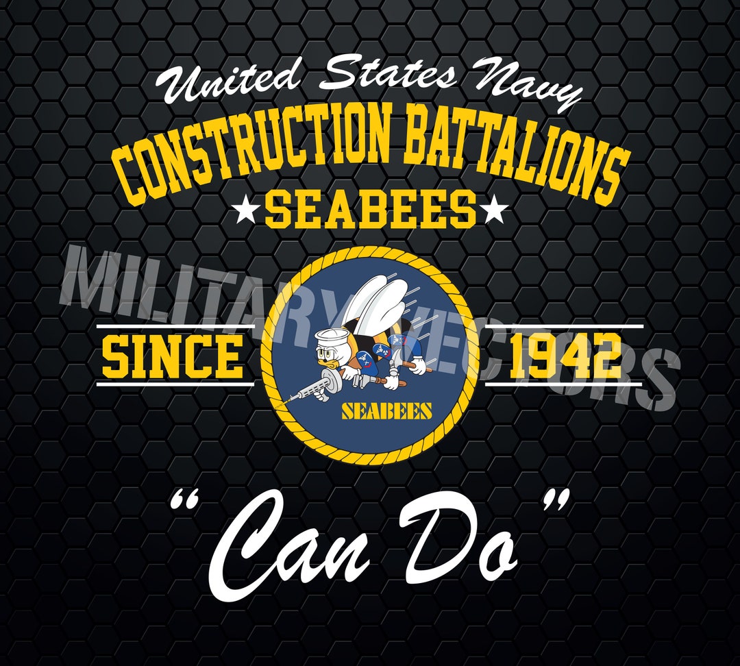 U.S. Navy SEABEES Naval Construction Force (NCF) - Patch Pin Logo Decal ...