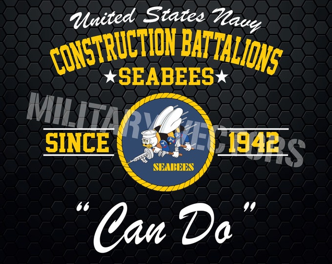 U.S. Navy SEABEES Naval Construction Force NCF Patch Pin Logo Decal ...